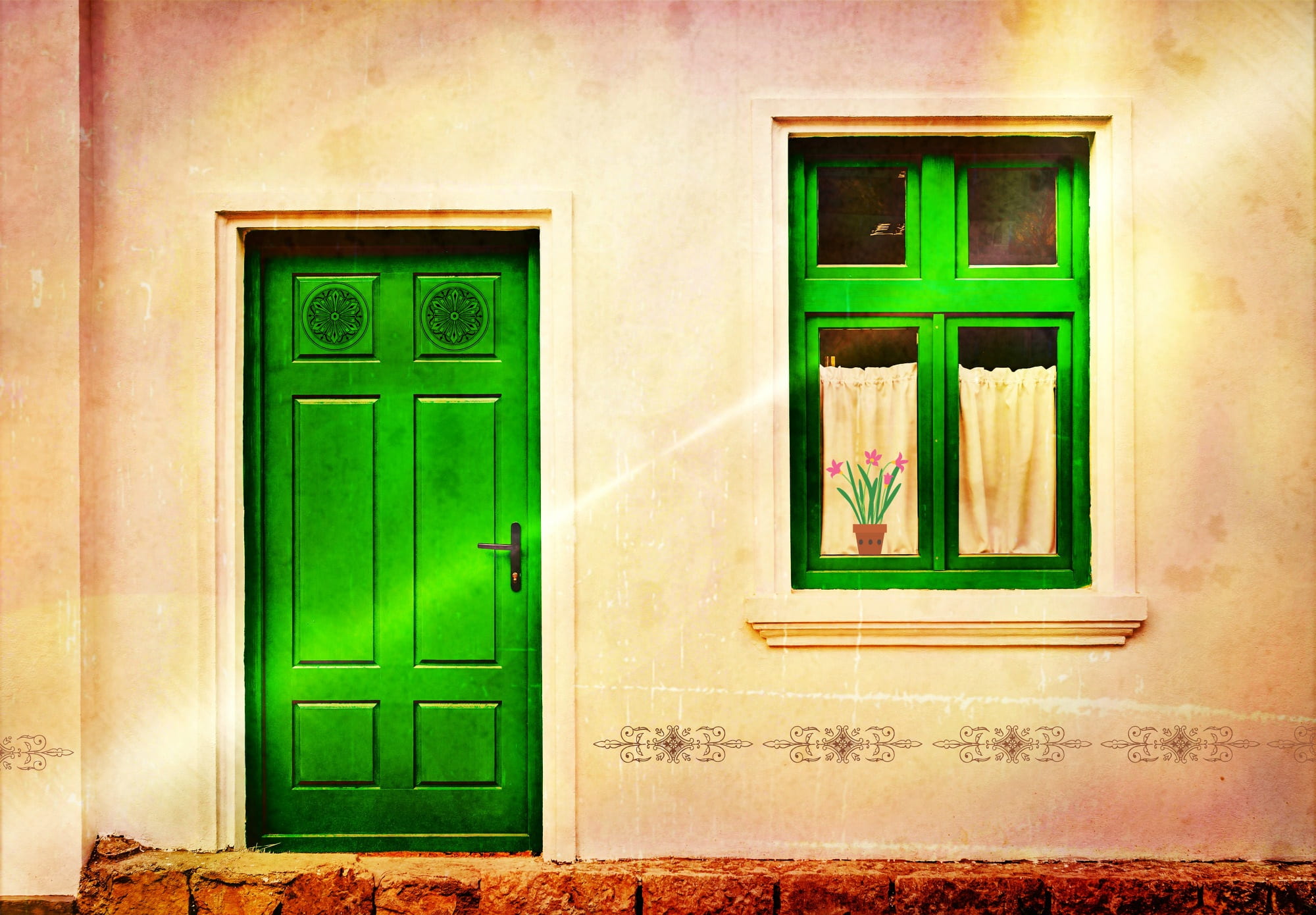 Painting A Metal Door To Look Like A Beautiful Antique Wooden Door